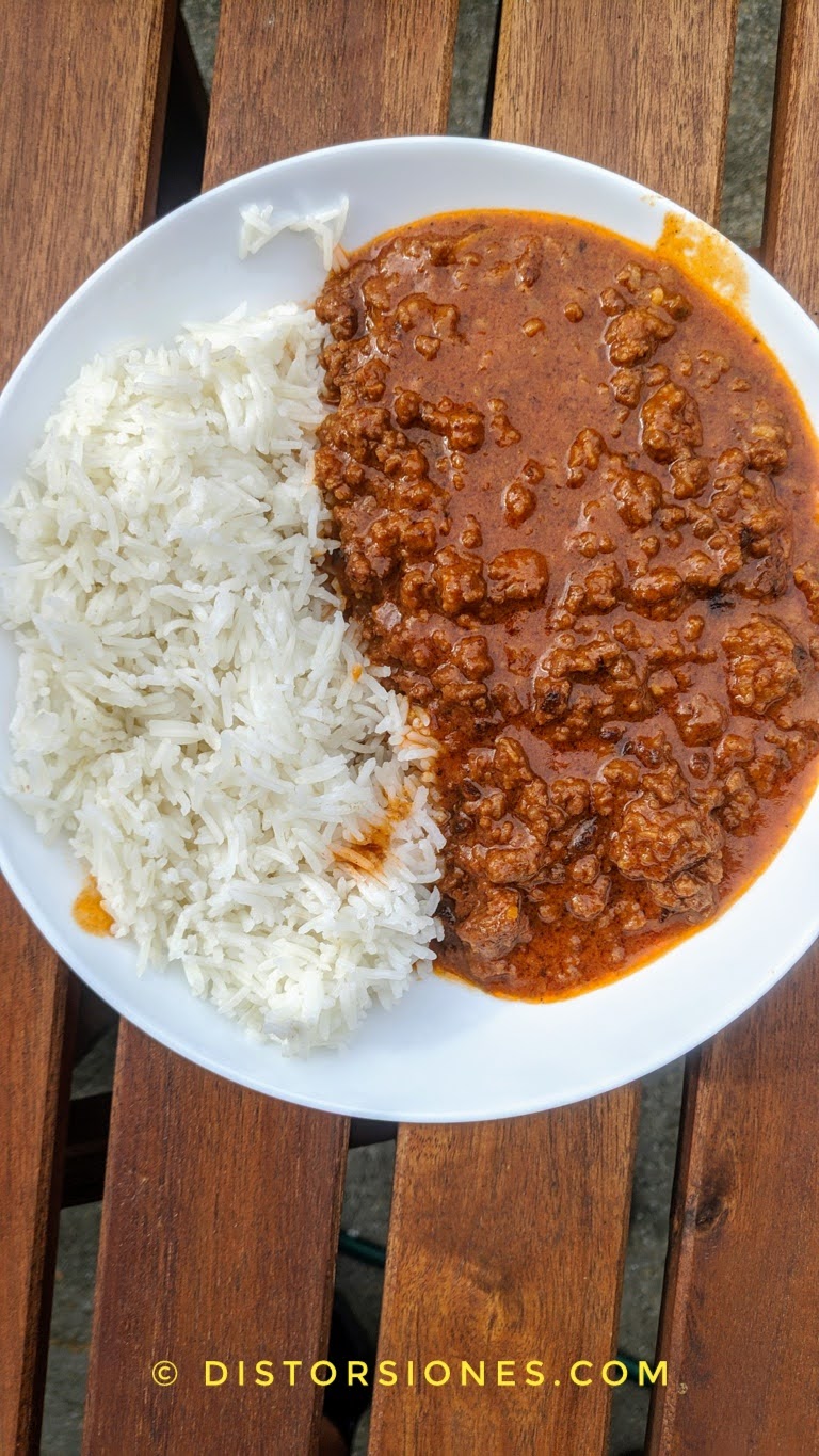 Curry con carne picada – Distorsiones